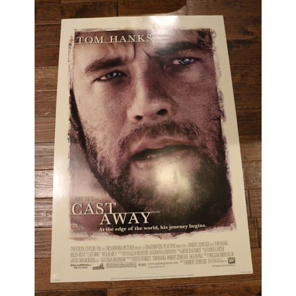 Art | Vintage Cast Away 200 Original Movie Poster 27x40 Rolled Double ...